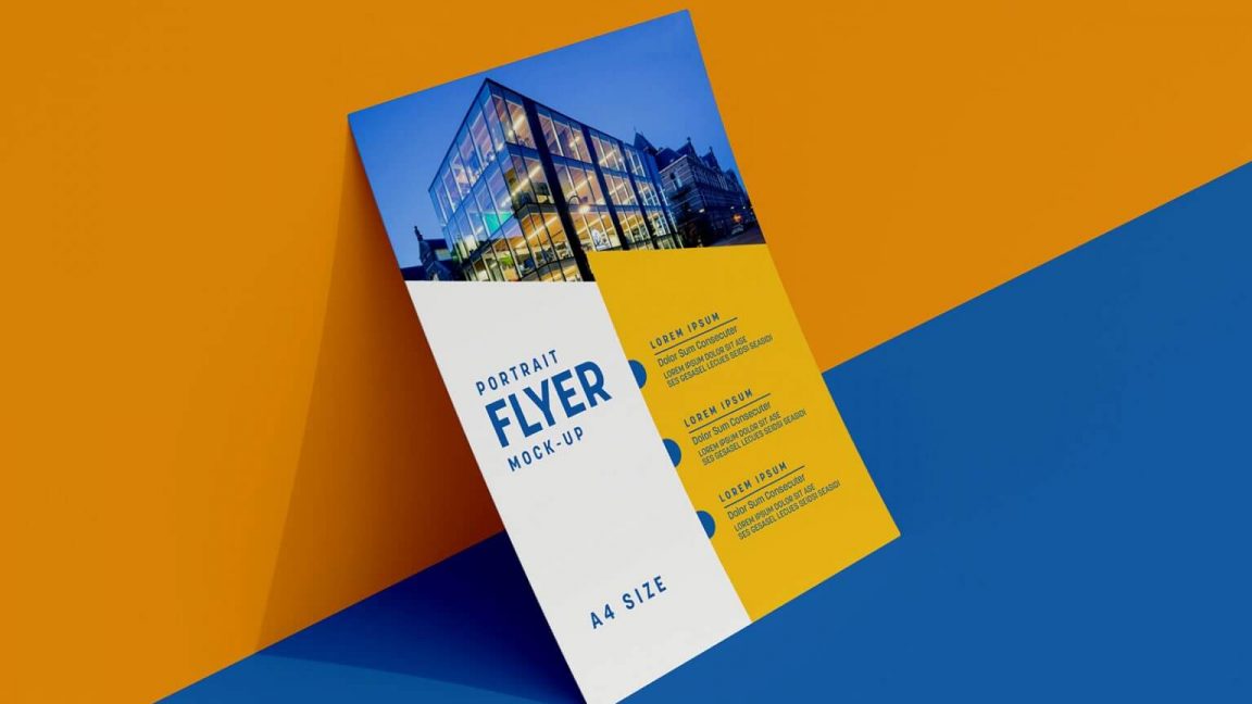 Free A4 Flyer Mockup PSD - PsFiles