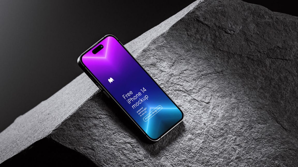 Free iPhone 14 Max Pro Mockup PSD - PsFiles