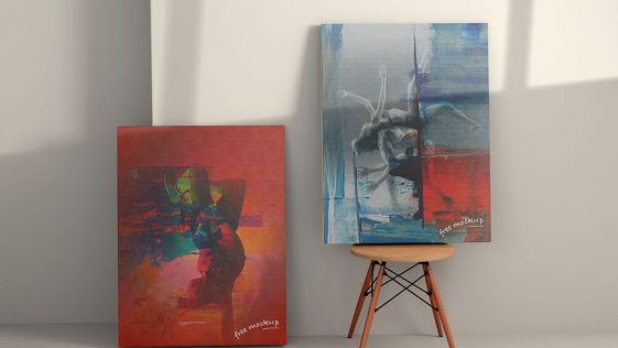 6 Free Canvas Mockup PSD set - PsFiles