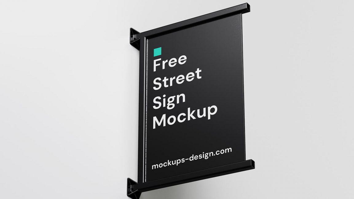 Free Brick Wall Street Sign Mockup PSD Set - PsFiles