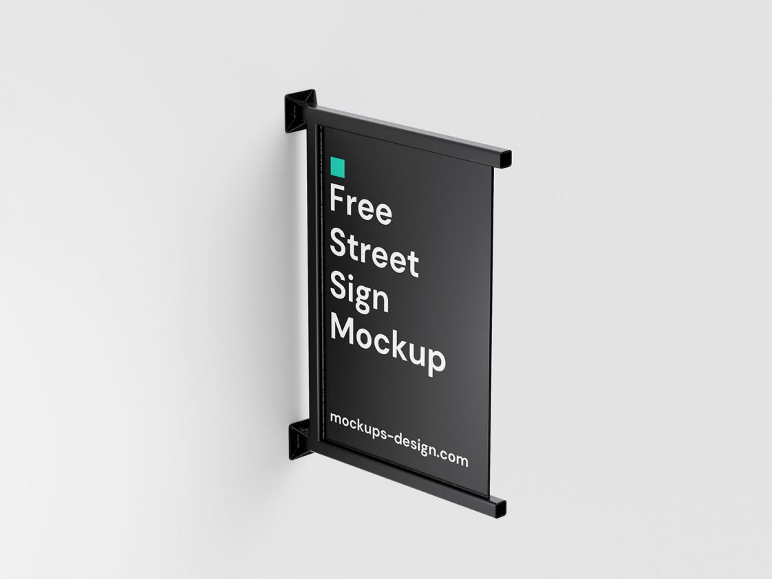 Wall Mounted Iron Metal Logo Sign Mockups 3 Free PSD files - PsFiles