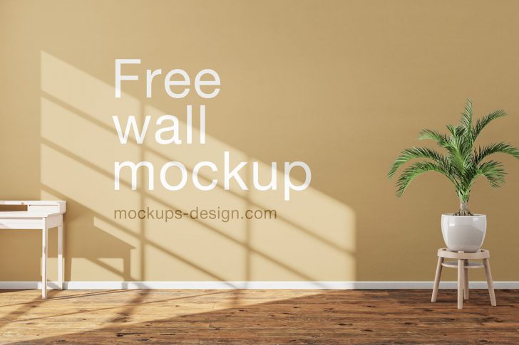 Free Living Room Wall Mockup - Free mockup PSD | PsFiles