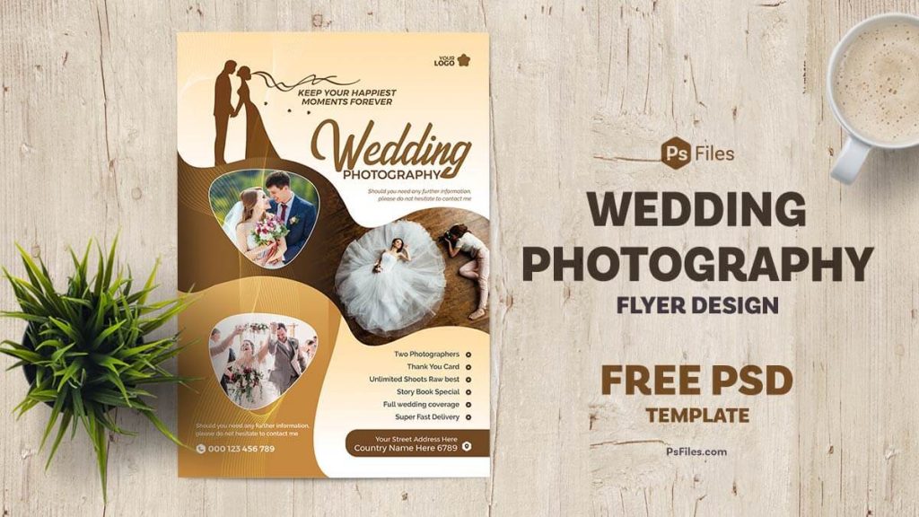Free Wedding Photography Creative Flyer PSD Template Download - PsFiles