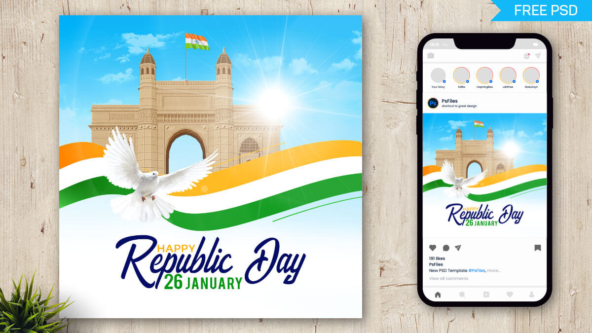 Free UAE Happy National Day Social Media Post Design PSD Template - PsFiles