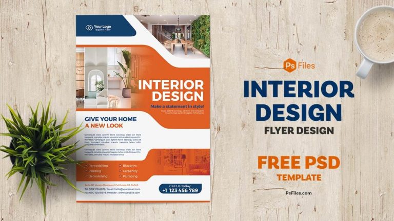 Interior Design Company Free Flyer PSD Template Download - PsFiles