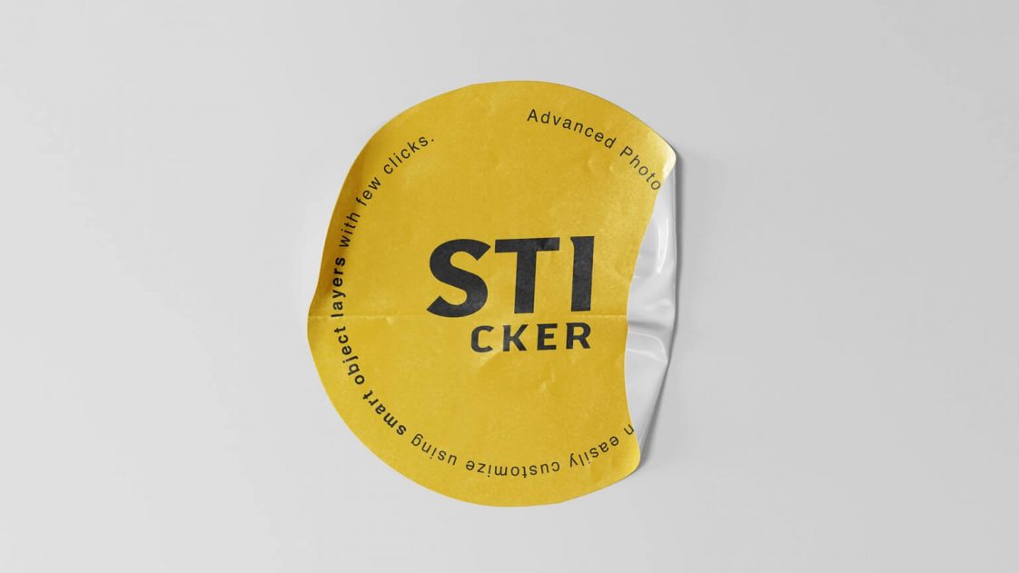 Free Round Sticker Label Mockup PSD Set for Packaging - PsFiles