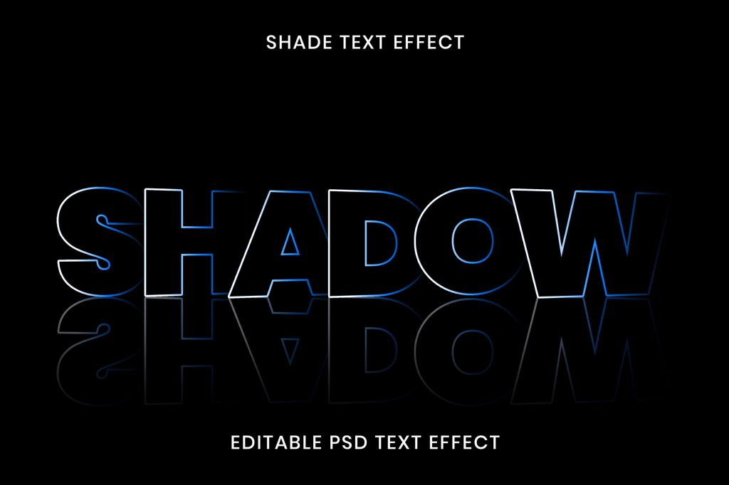 Free Shadow Line Text Effect PSD - PsFiles