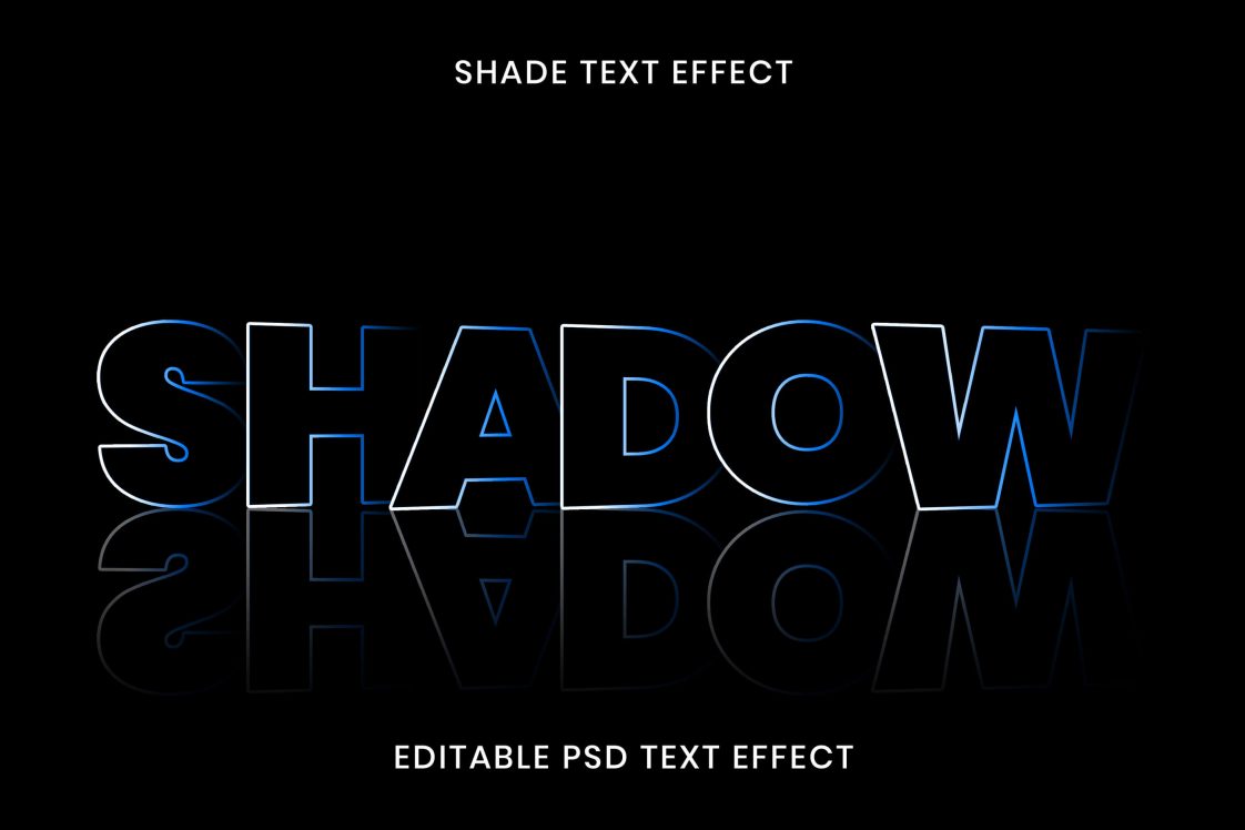 Free Shadow Line Text Effect PSD - PsFiles