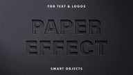 Free Paper Cutout Text Effect PSD - Free Photoshop Files | PsFiles