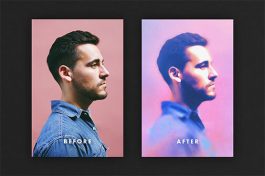 Free Soft Painting Poster Effect Mockup PSD - PsFiles