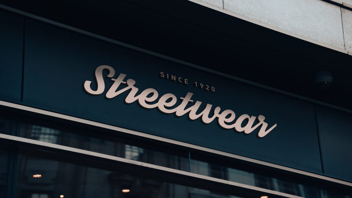 Free Building Logo Sign Mockup PSD - PsFiles