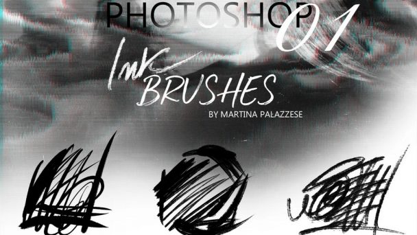 Free Ink Brushes Photoshop - PsFiles