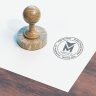 Free Round Rubber Seal Logo Stamp Mockups 3 PSD set - PsFiles