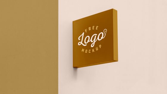 Free 3D Signage Mockup PSD - PsFiles