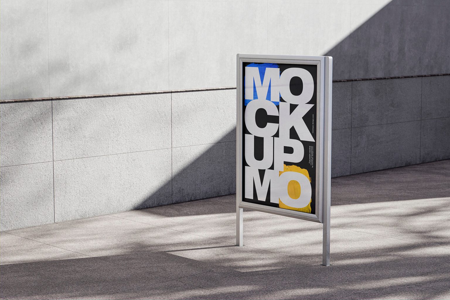 Free Roadside Framed Street Poster Mockups PSD Set - PsFiles