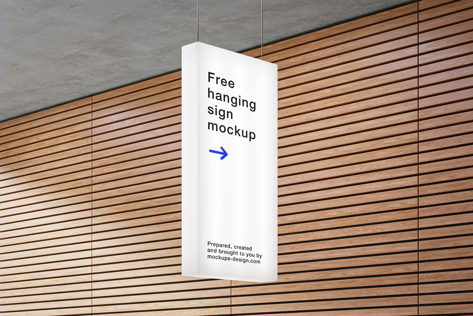Free Hanging Illuminated Light Signage Box Mockups 3 PSD set - PsFiles