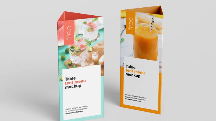 Free Acrylic Table Tent Mockup PSD - PsFiles