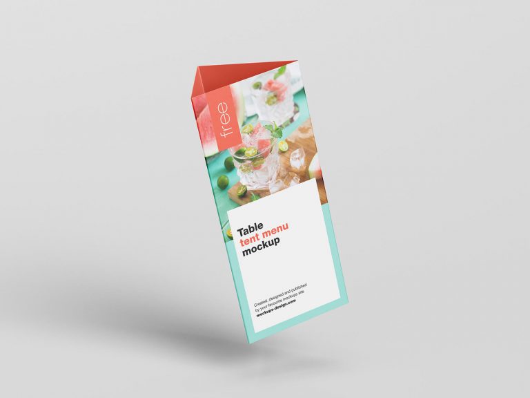 Free Table Tent Mockups PSD set - PsFiles