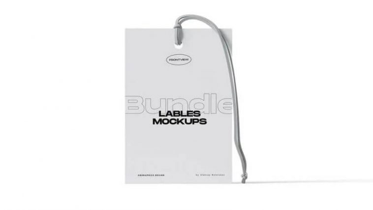 Free Round Product Tag Mockup PSD Set - PsFiles