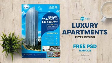 Luxury Hotel and Resorts Flyer Design Free PSD Template - PsFiles