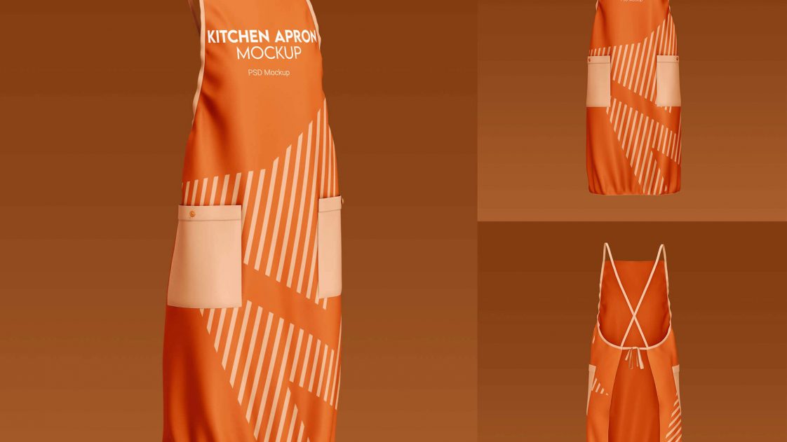 Realistic Free Apron Mockup PSD Template - PsFiles