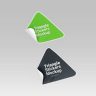 Free Triangle Shape Sticker Mockups PSD Set - PsFiles