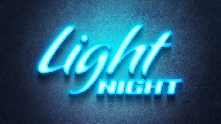 Free Neon Text Effect Mockup PSD - PsFiles