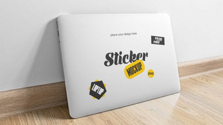 Free Laptop Back Cover Mockup PSD - PsFiles