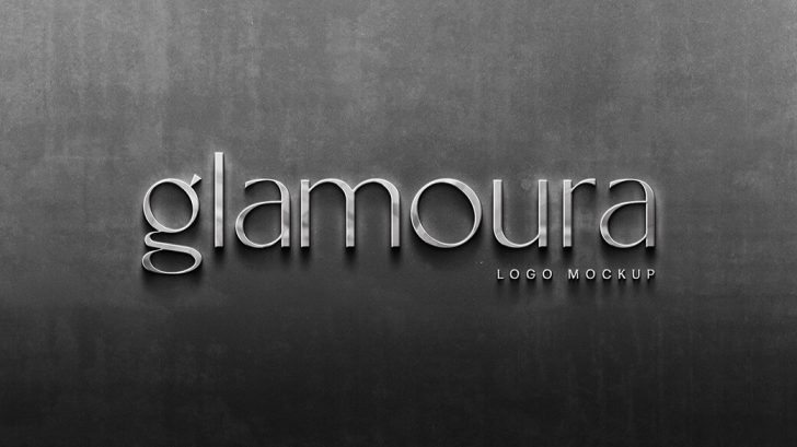 Free Steel Letter Text Effect Logo Mockup PSD - PsFiles