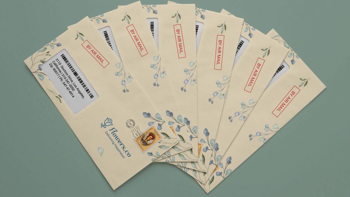 Free Open Flap Envelope Mockup PSD - PsFiles