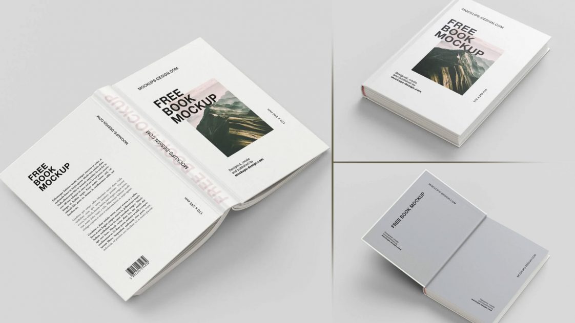 3 Free Hardcover Book Mockup PSD files - PsFiles - Free Photoshop Files