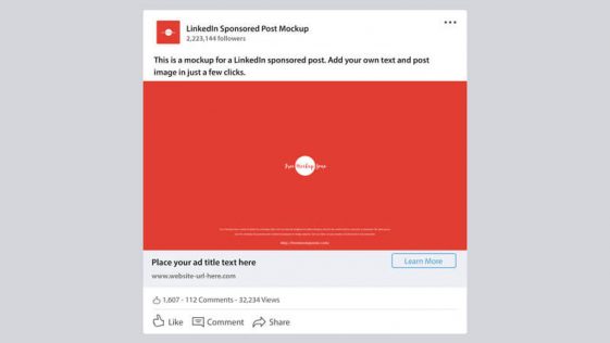 Facebook Post Ad Mockup 2022 PSD free - PsFiles