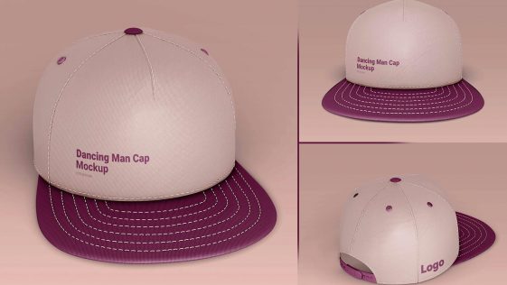Free Snapback Cap Mockups 6 PSD set - PsFiles