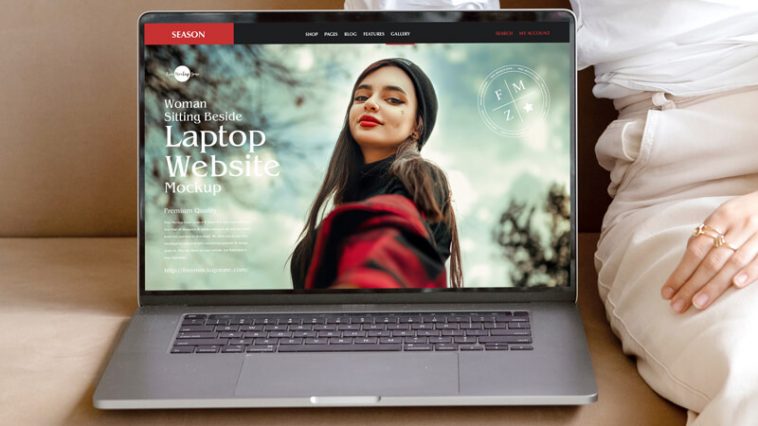 Free Web Page Laptop Mockup PSD Free PSD - PsFiles