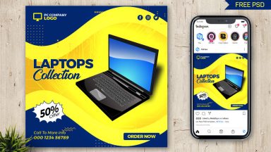 Laptop Sales and Service, Repair Fix Free Flyer Design PSD Template ...