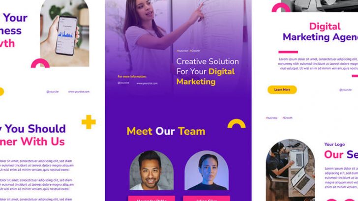 New Trends in Digital Marketing Free Instagram Post Design Template PSD