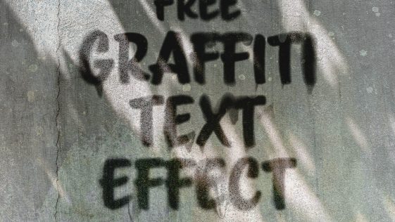 Leaking Graffity Text Effect Free PSD - PsFiles