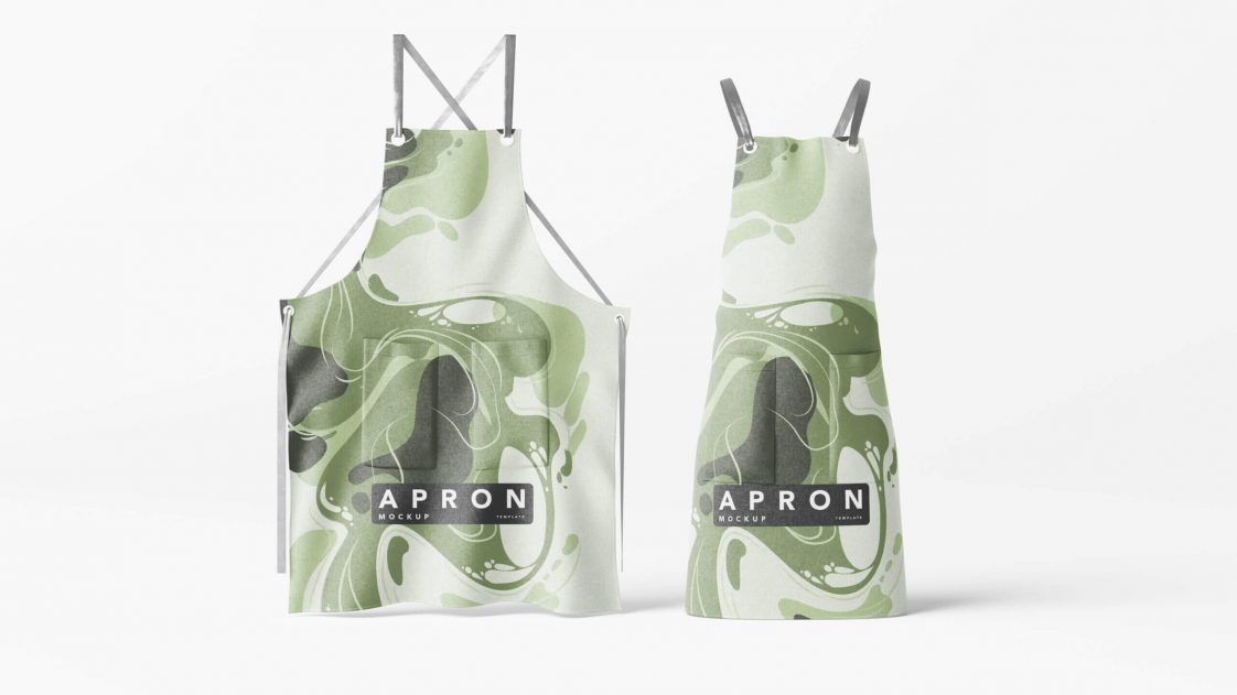 Free Professional Kitchen Apron Mockup PSD Set - PsFiles