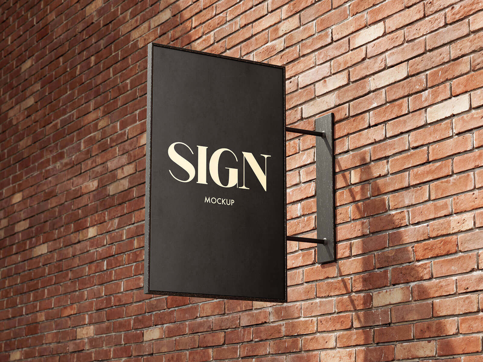 Free Brick Wall Street Sign Mockup PSD Set - PsFiles