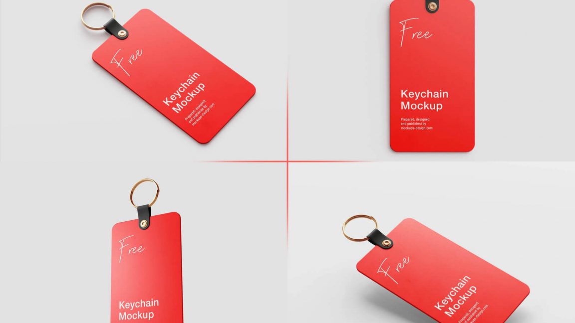 Free Room Key Tag Mockup PSD - PsFiles