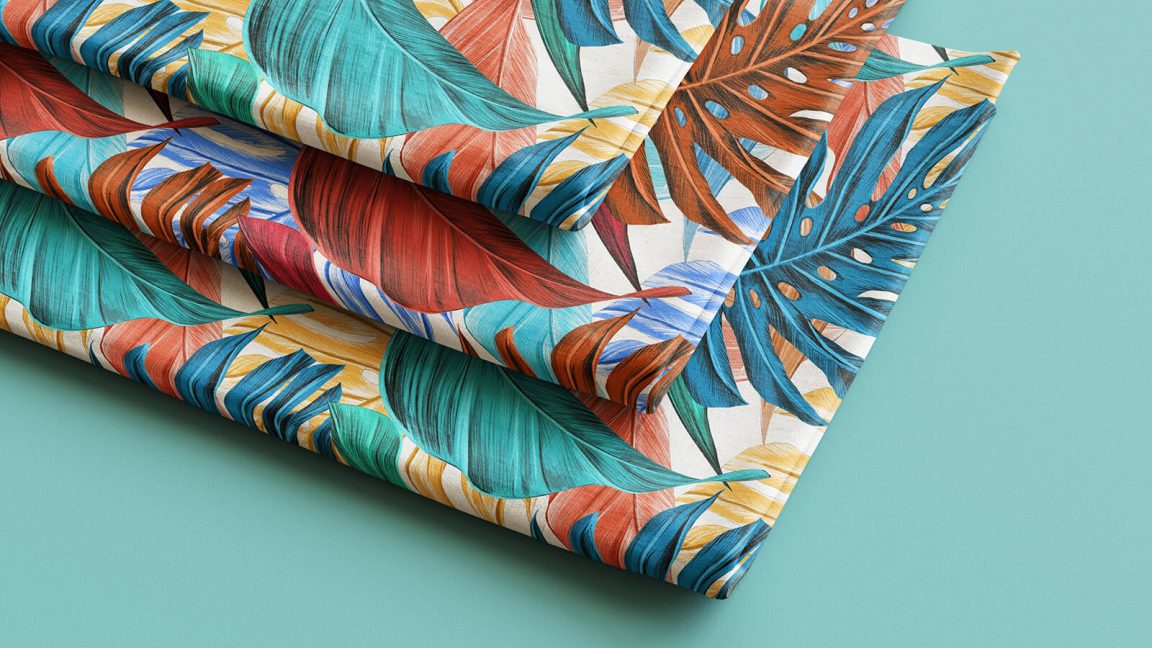 Free Fabric Swatches Book Mockup PSD - PsFiles