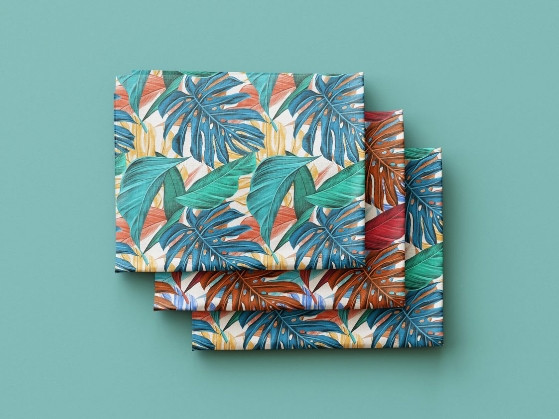 Free Printed Cloth, Fabric Mockups PSD Set - PsFiles