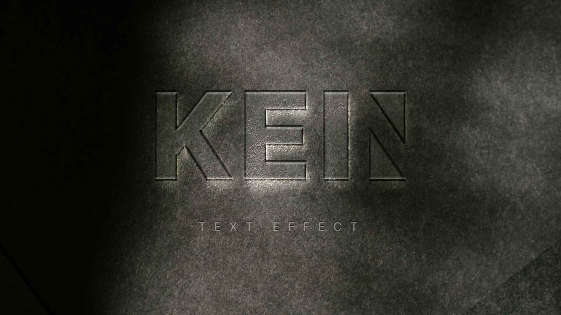 Free Grunge Bevel Text Effect PSD - PsFiles