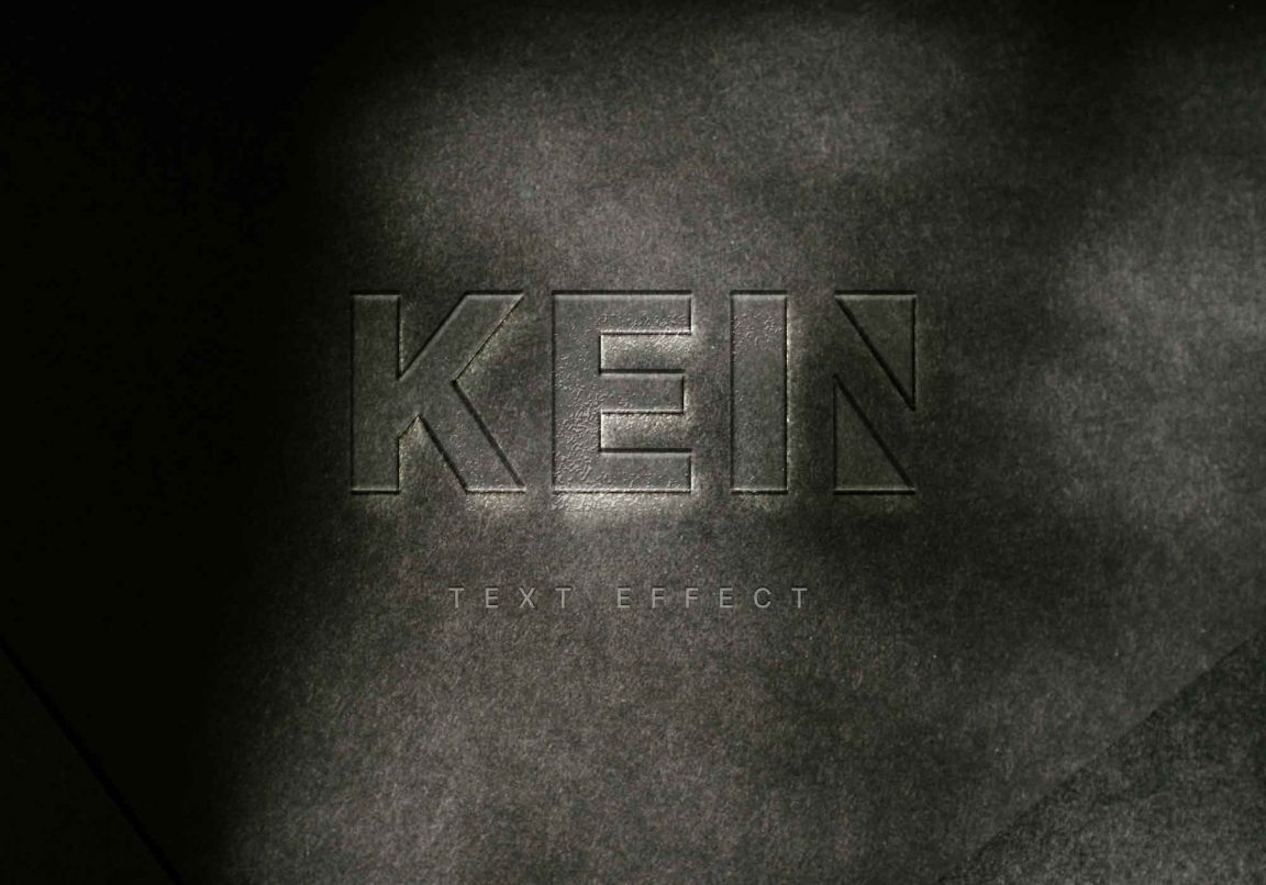 Free Grunge Metal Embossed Text Effect PSD Template - PsFiles