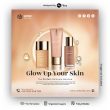 Cosmetic Beauty Products Promotion Post Design Free PSD Template