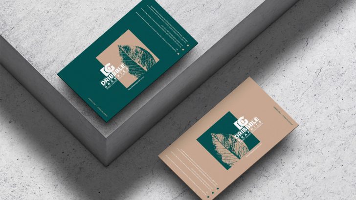 2 Vertical Business Cards Mockup PSD free - PsFiles