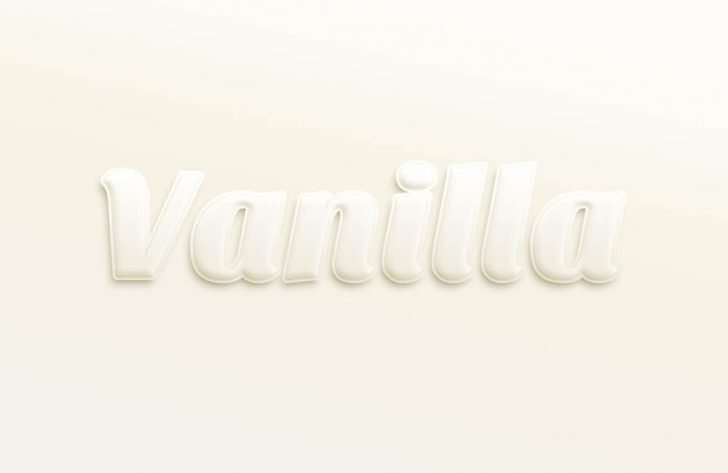 Free Vanilla Text Effect PSD - PsFiles