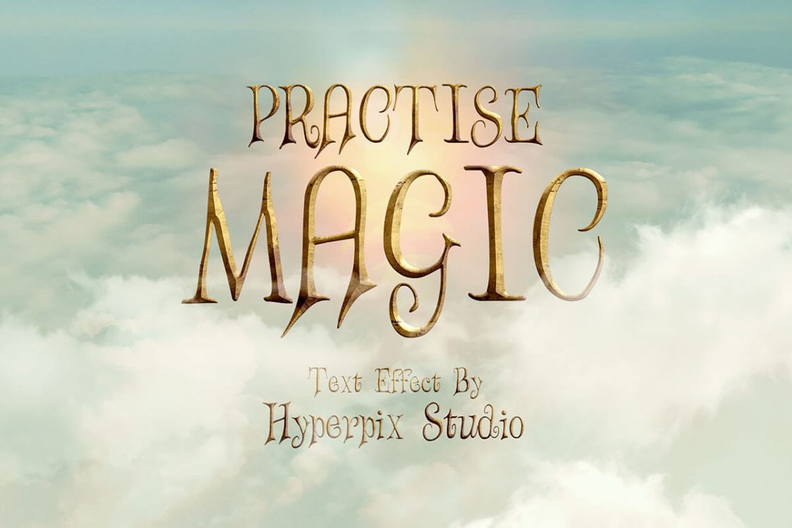 Free Fantasy Magic Text Effect PSD - PsFiles