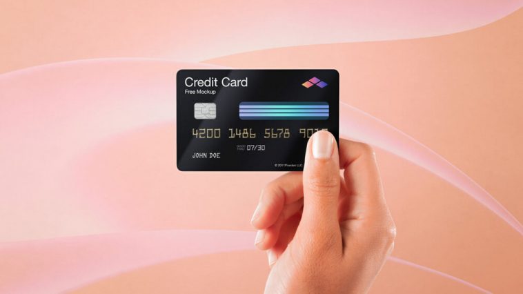 Free Accessible Bank Credit Card Mockup PSD - PsFiles