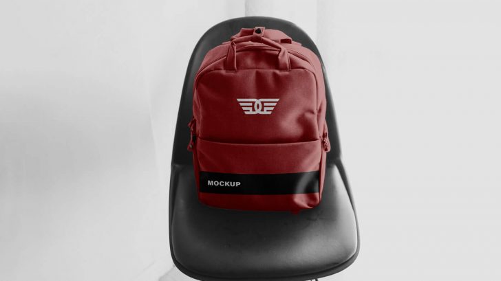 Free Delivery Backpack Mockup PSD - PsFiles